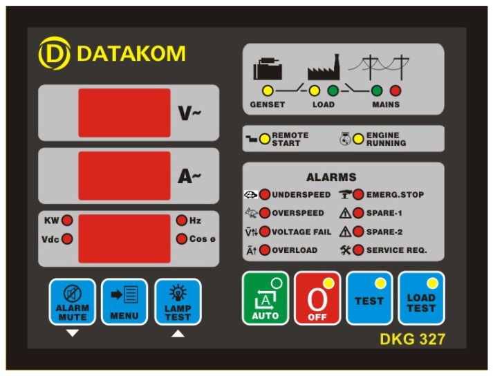 DATAKOM DKG-327 Automatic Transfer Switch . ATS, AMF, AVR, ECM, DKG ...