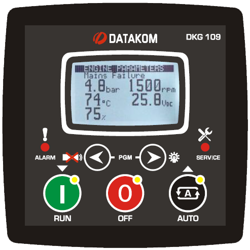 DATAKOM DKG-109 Automatic start mains failure control panel for ...